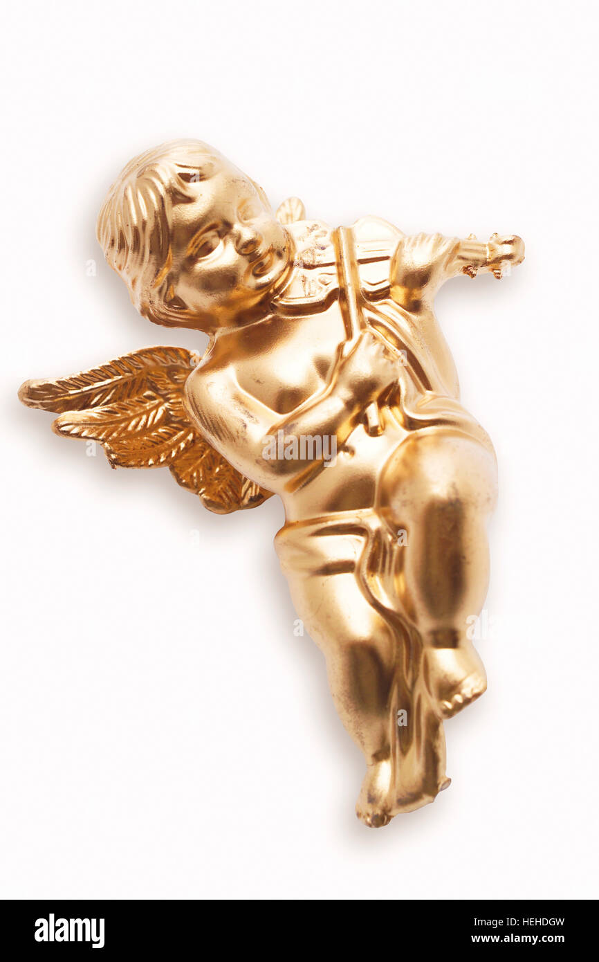 Golden gold angel angels Cut Out Stock Images & Pictures - Alamy