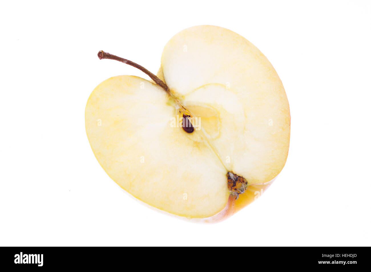 Half an apple, halved Stock Photo - Alamy