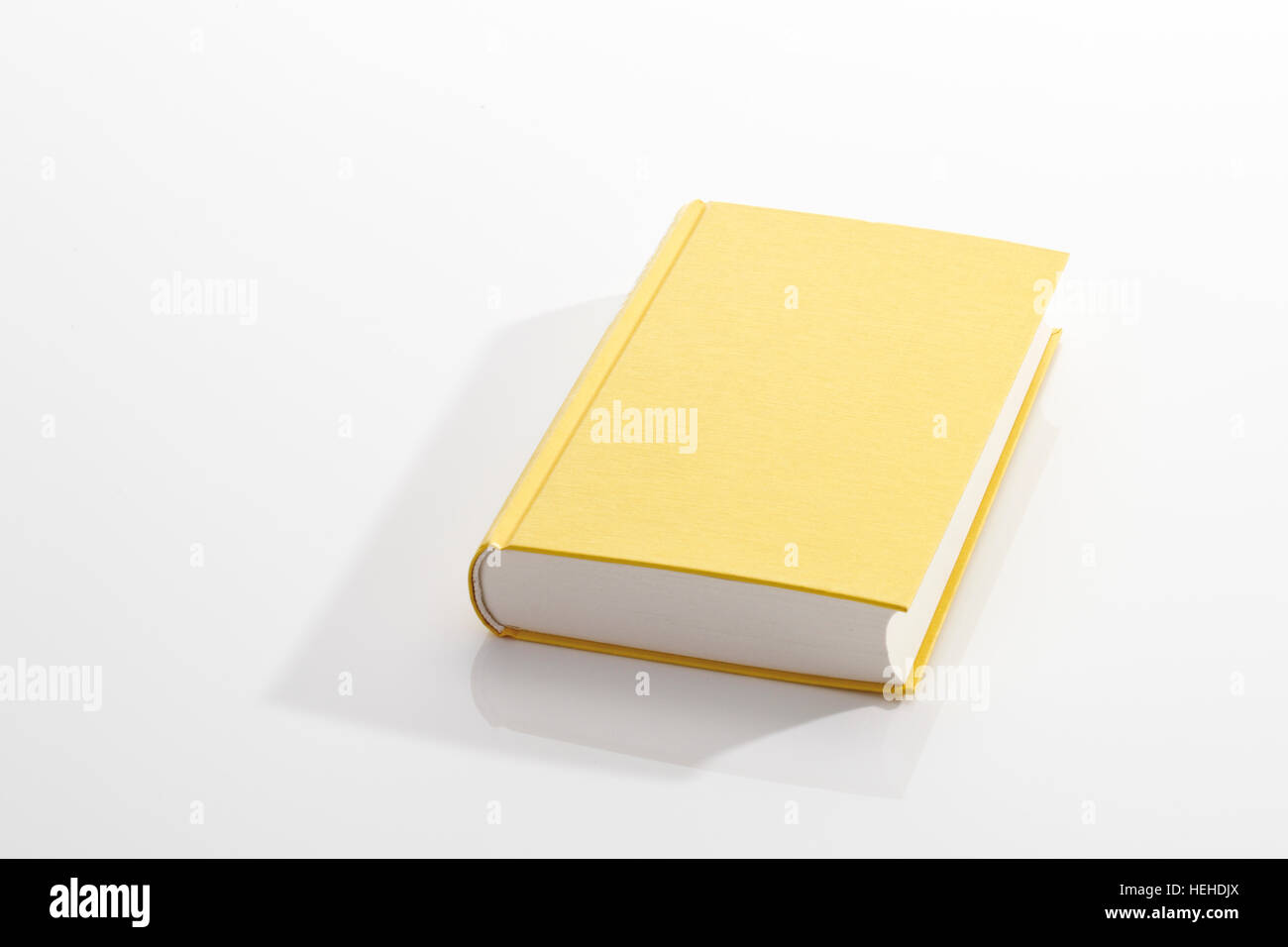Hardcover book, blank unprinted yellow cover with no dust sleeve Stock ...