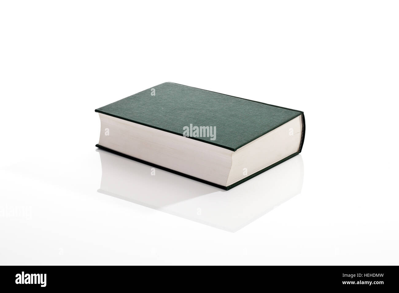 Hardcover book, blank unprinted green cover with no dust sleeve Stock ...
