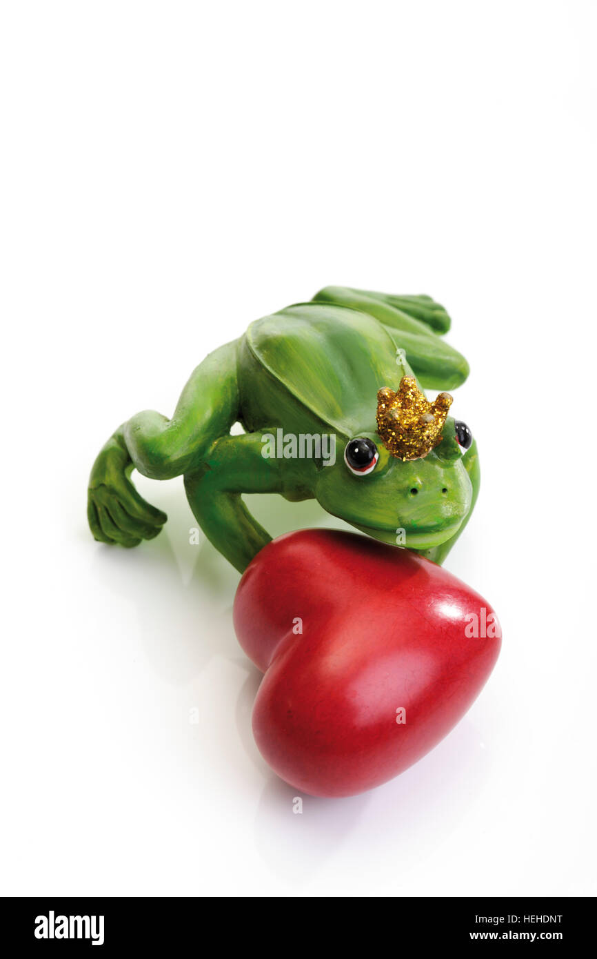 Frog and heart Stock Photo - Alamy