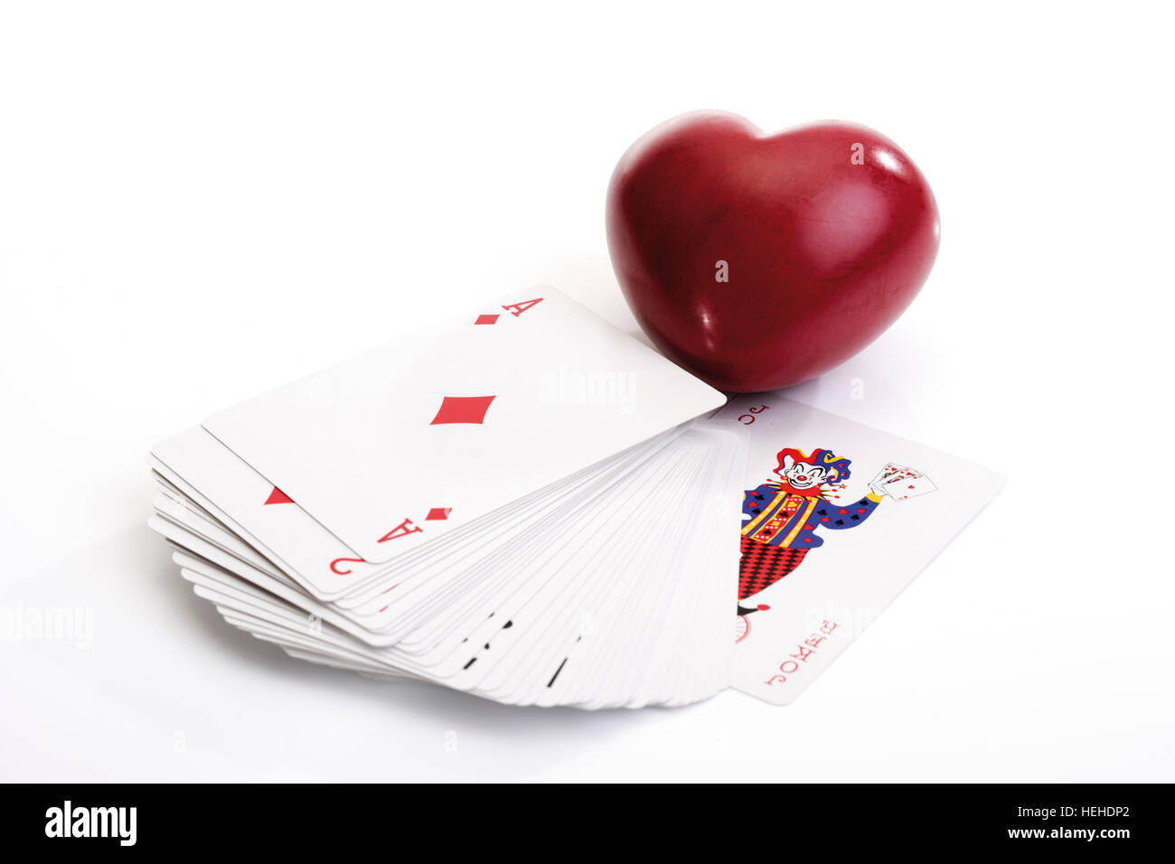 Heart and playing cards Stock Photo - Alamy