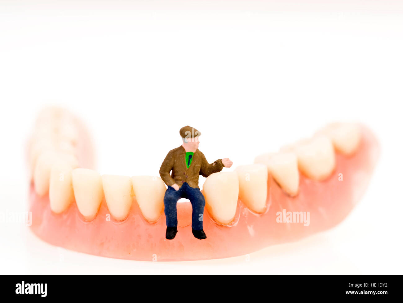Senior citizen with dentures hi-res stock photography and images - Alamy