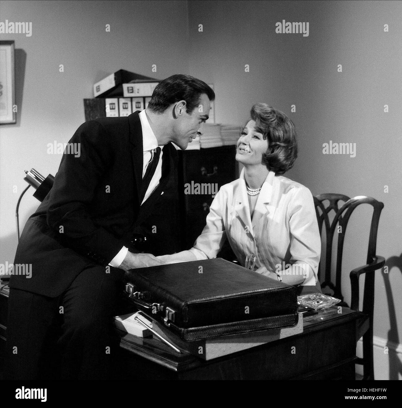 Lois Maxwell Sean Connery Black and White Stock Photos & Images - Alamy