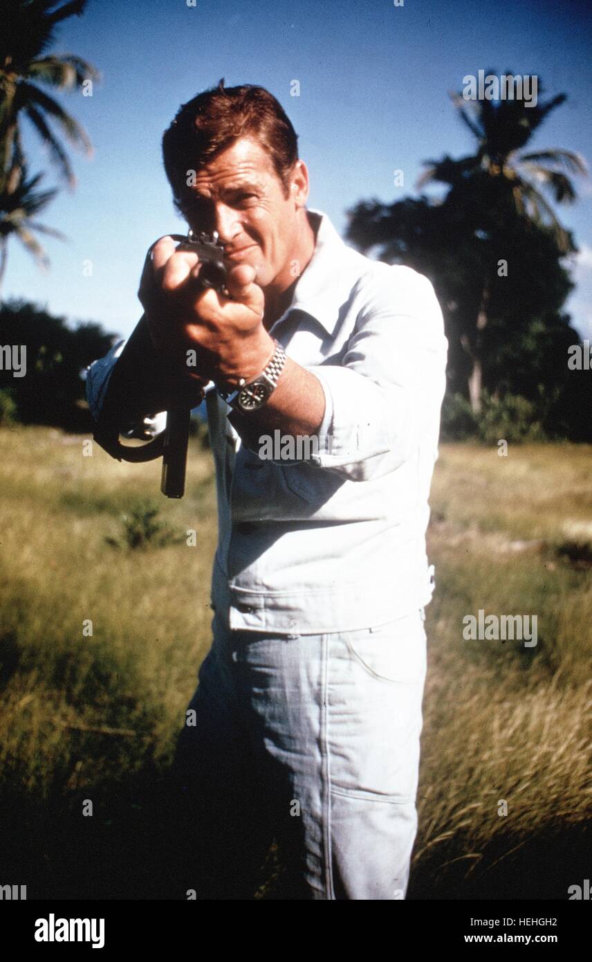 Roger Moore Film Title James Bond High Resolution Stock Photography and ...