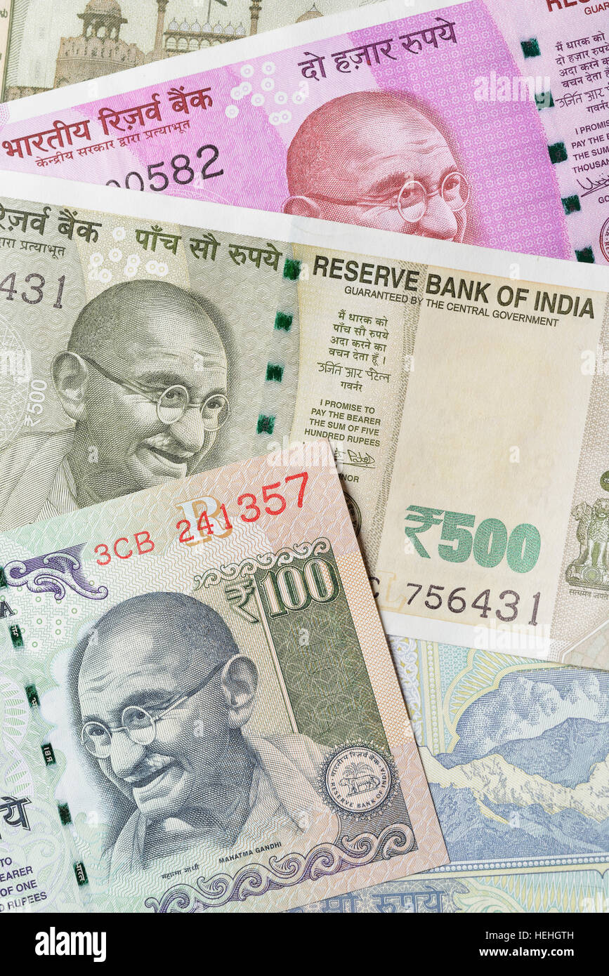 Close up of Indian Currencies Shot in Studio Stock Photo - Alamy