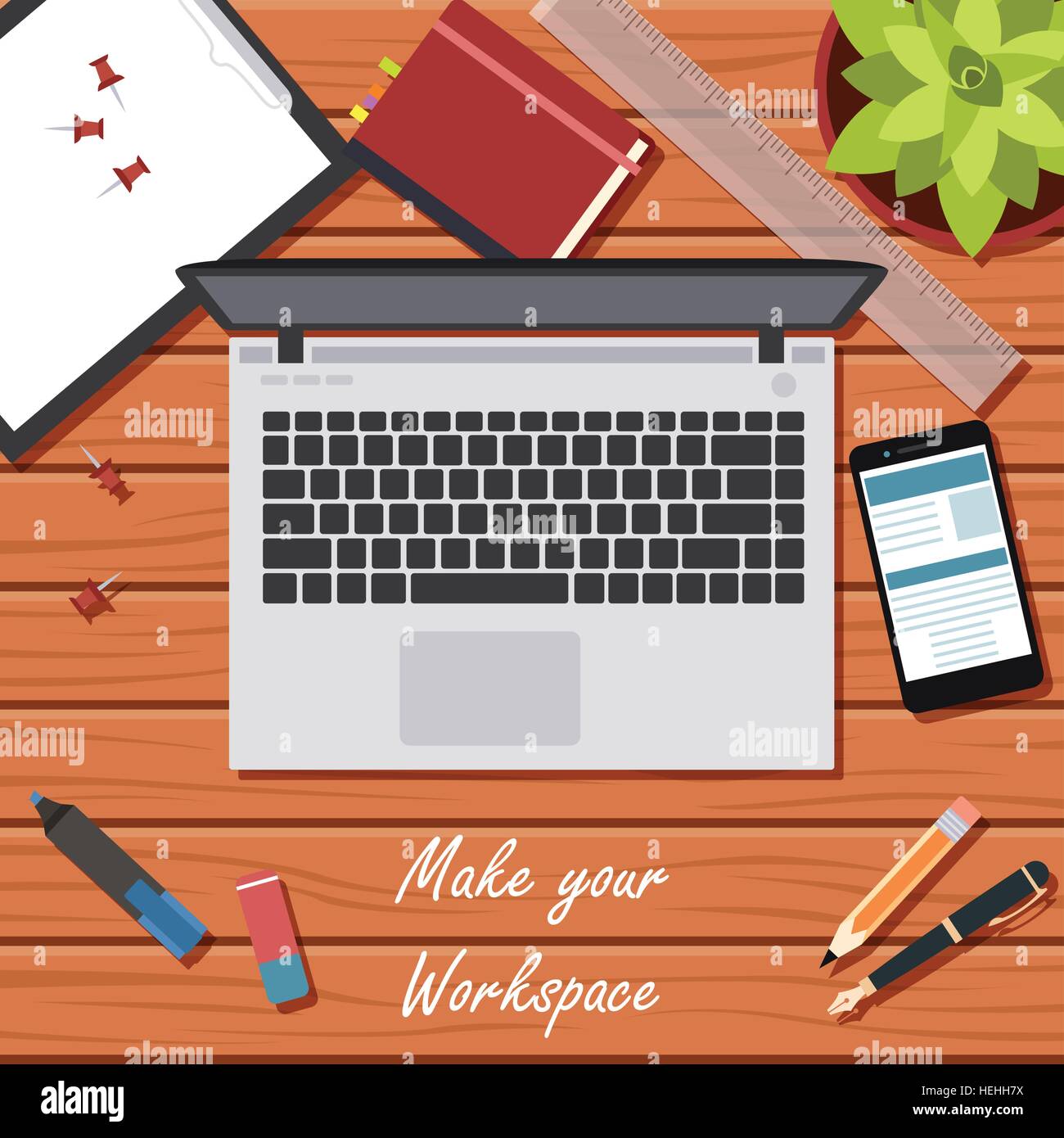Device workspace Stock Vector Images - Alamy