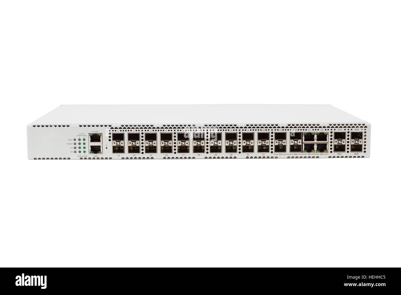 Fiber optic gigabit ethernet switch with SFP module slot and UTP ...