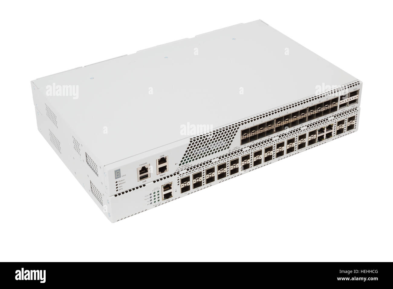 Fiber optic gigabit ethernet switch with SFP module slot and UTP ...