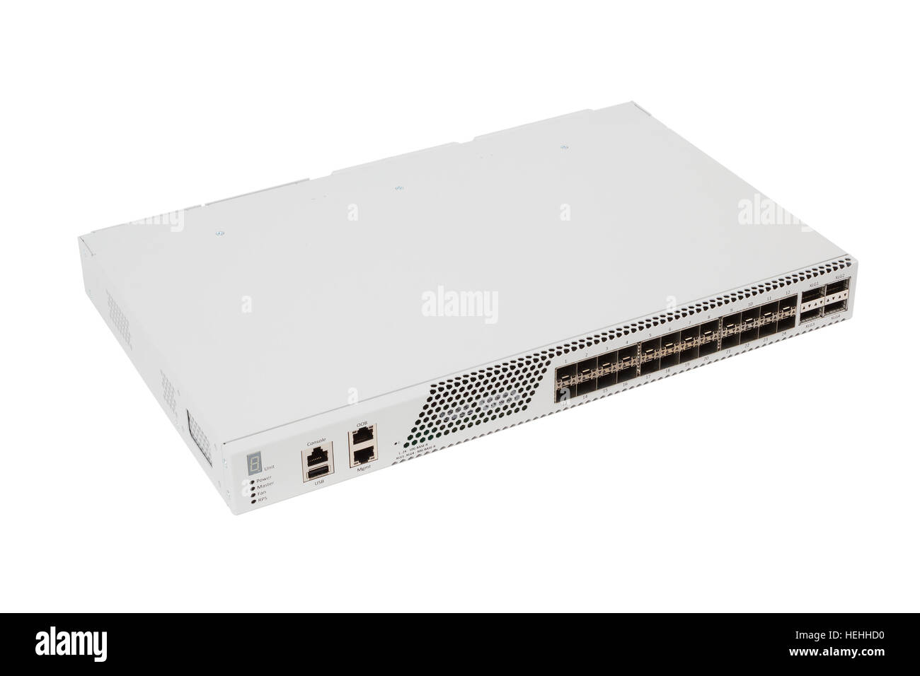 Fiber optic gigabit ethernet switch with SFP module slot and UTP ...