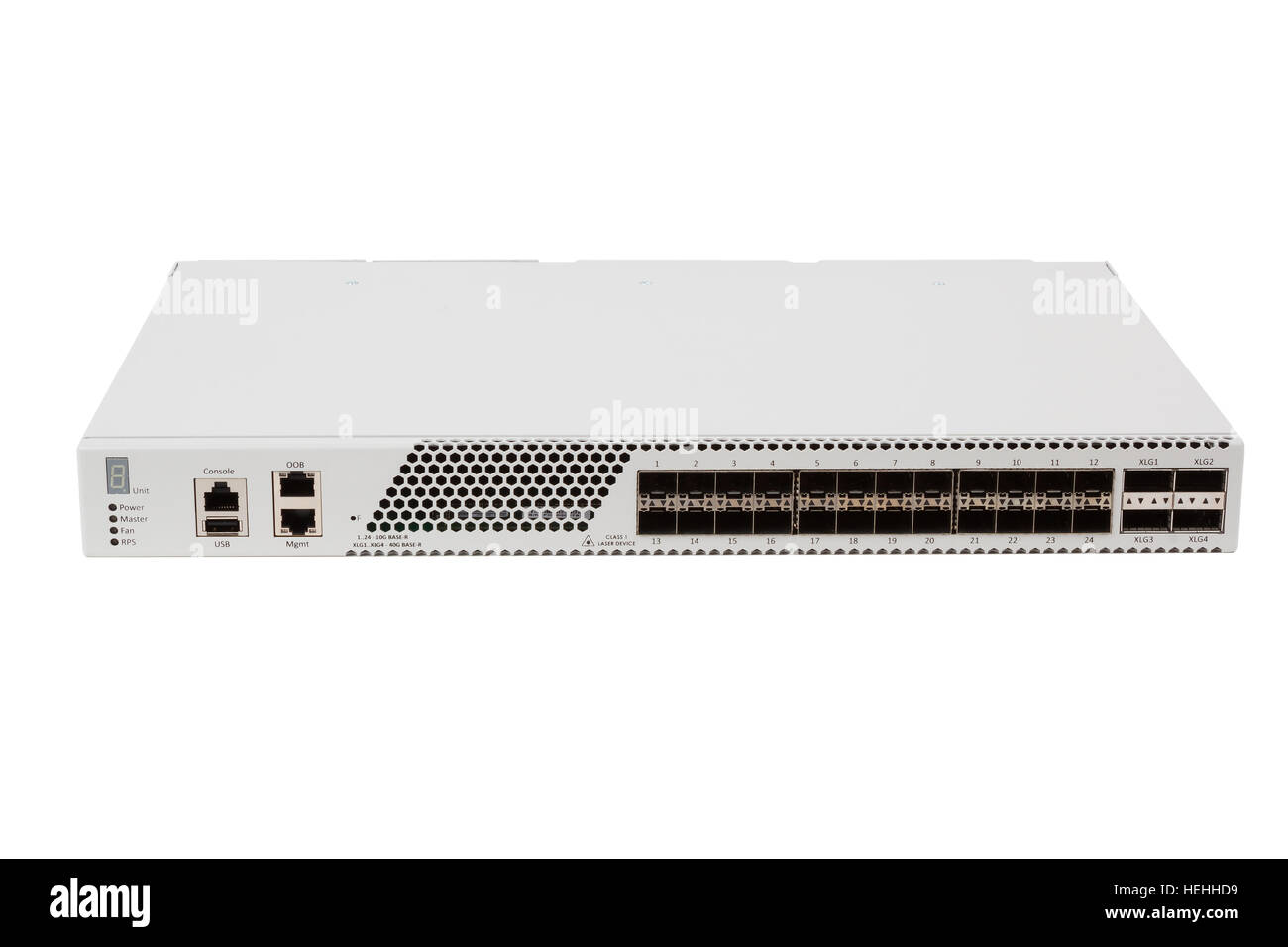 Fiber optic gigabit ethernet switch with SFP module slot and UTP ...