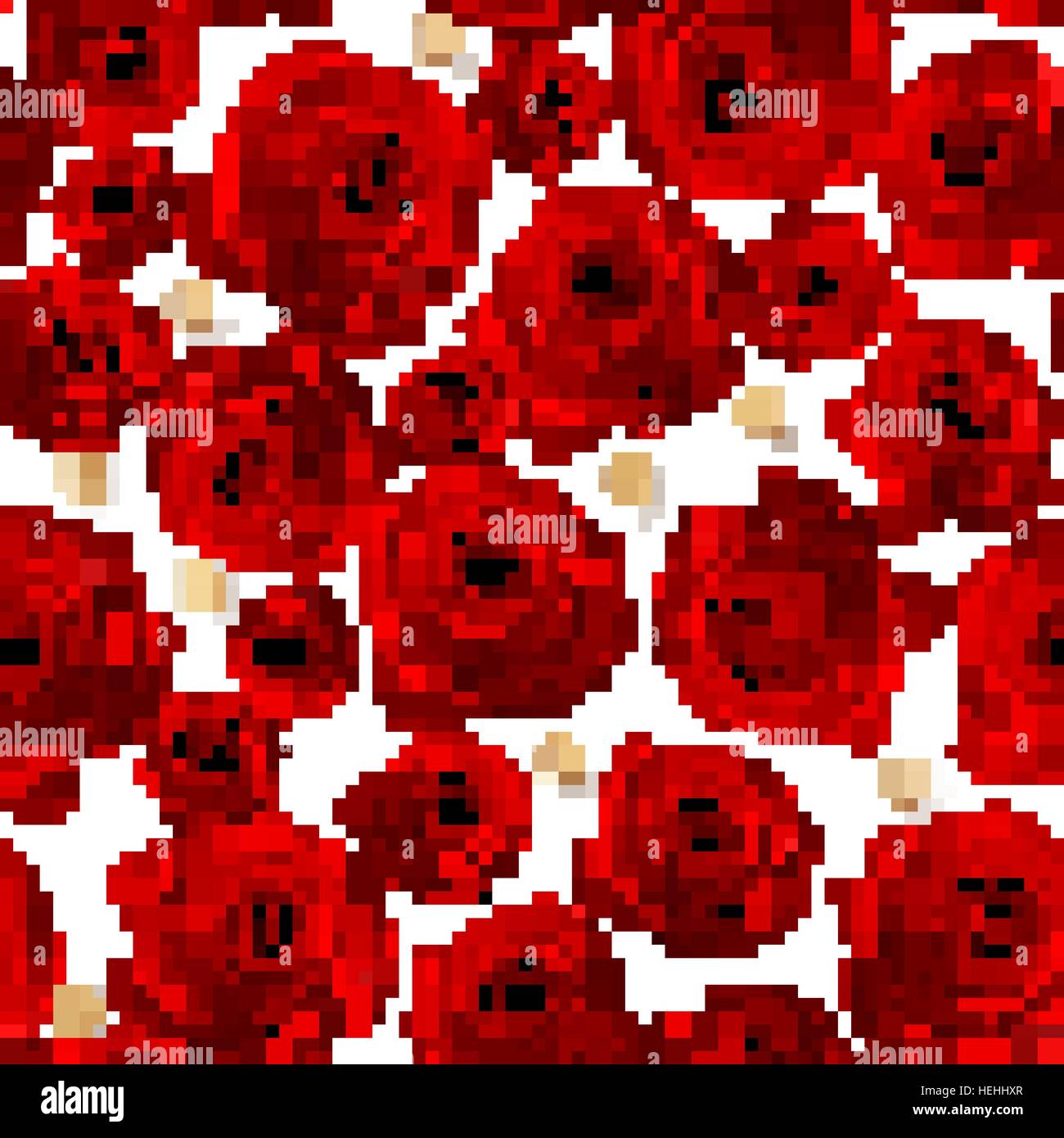 Seamless red rose pattern hi-res stock photography and images - Alamy
