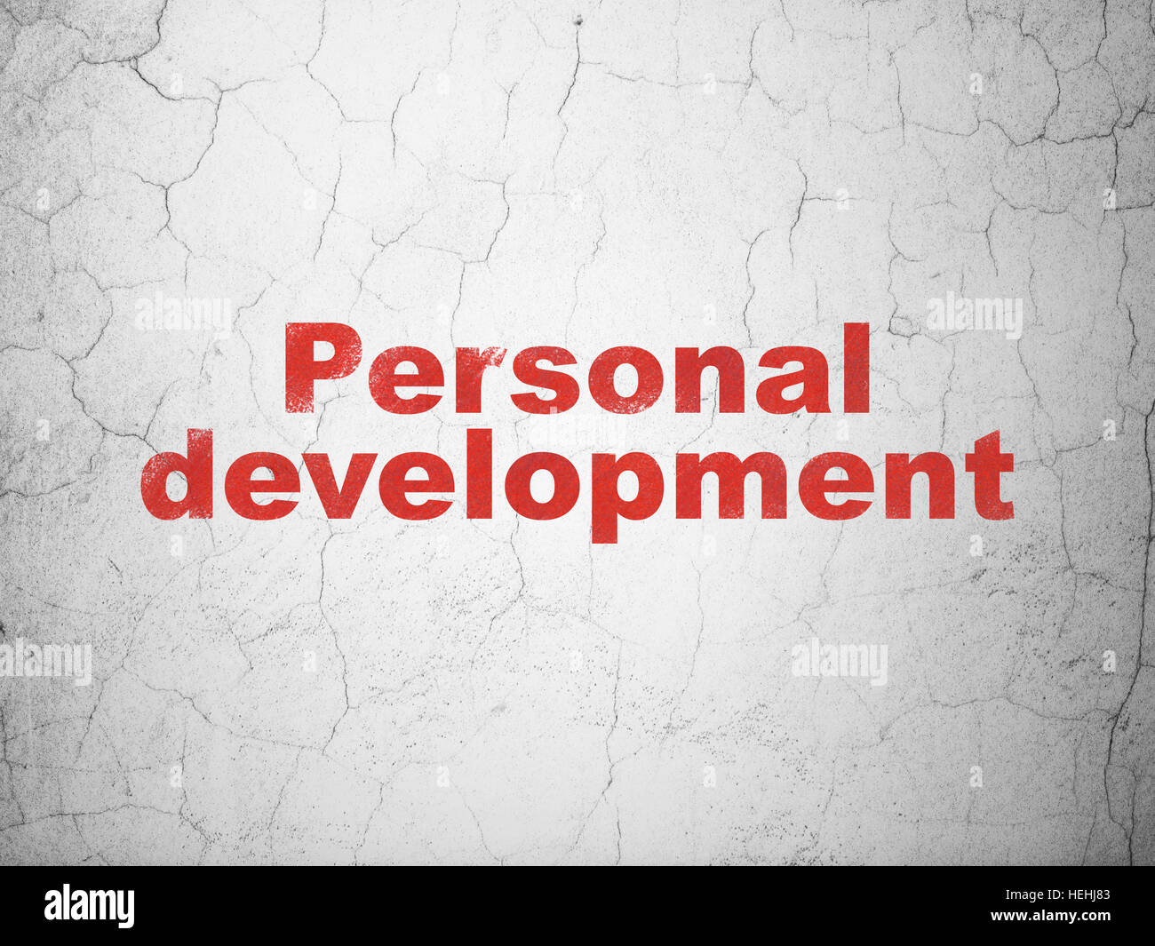 Education concept: Personal Development on wall background Stock Photo ...