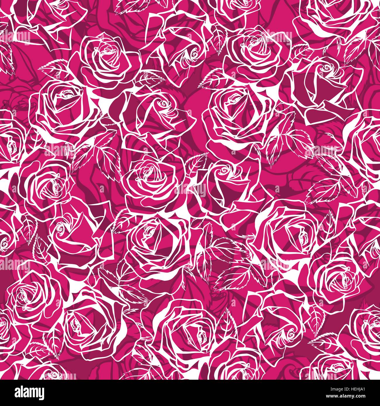 Floral seamless texture with roses Stock Vector Image & Art - Alamy