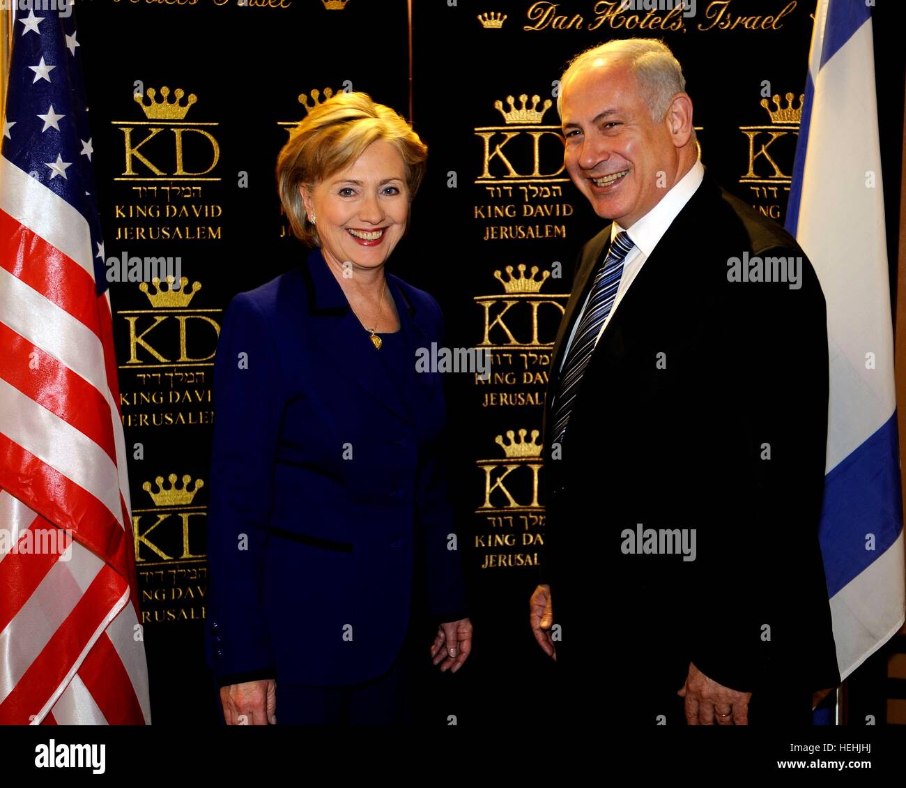 U.S. Secretary Hillary Clinton meets with Israeli Prime Minister ...