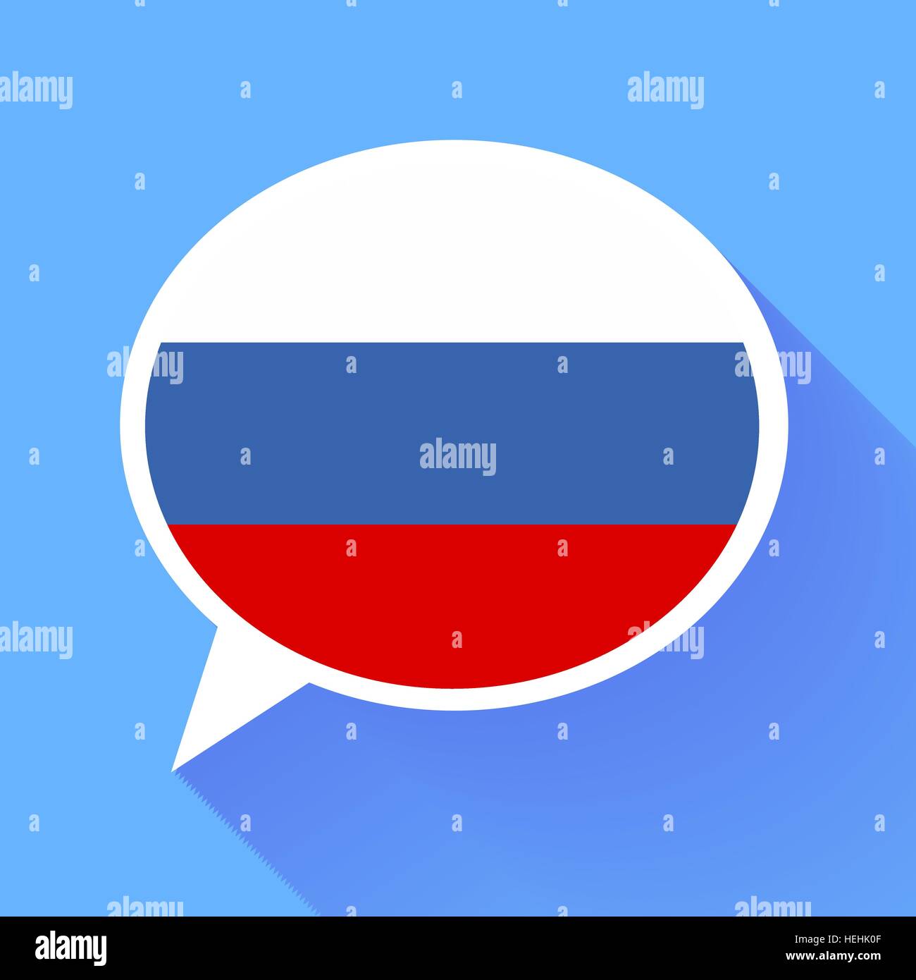 Russian Language Flag