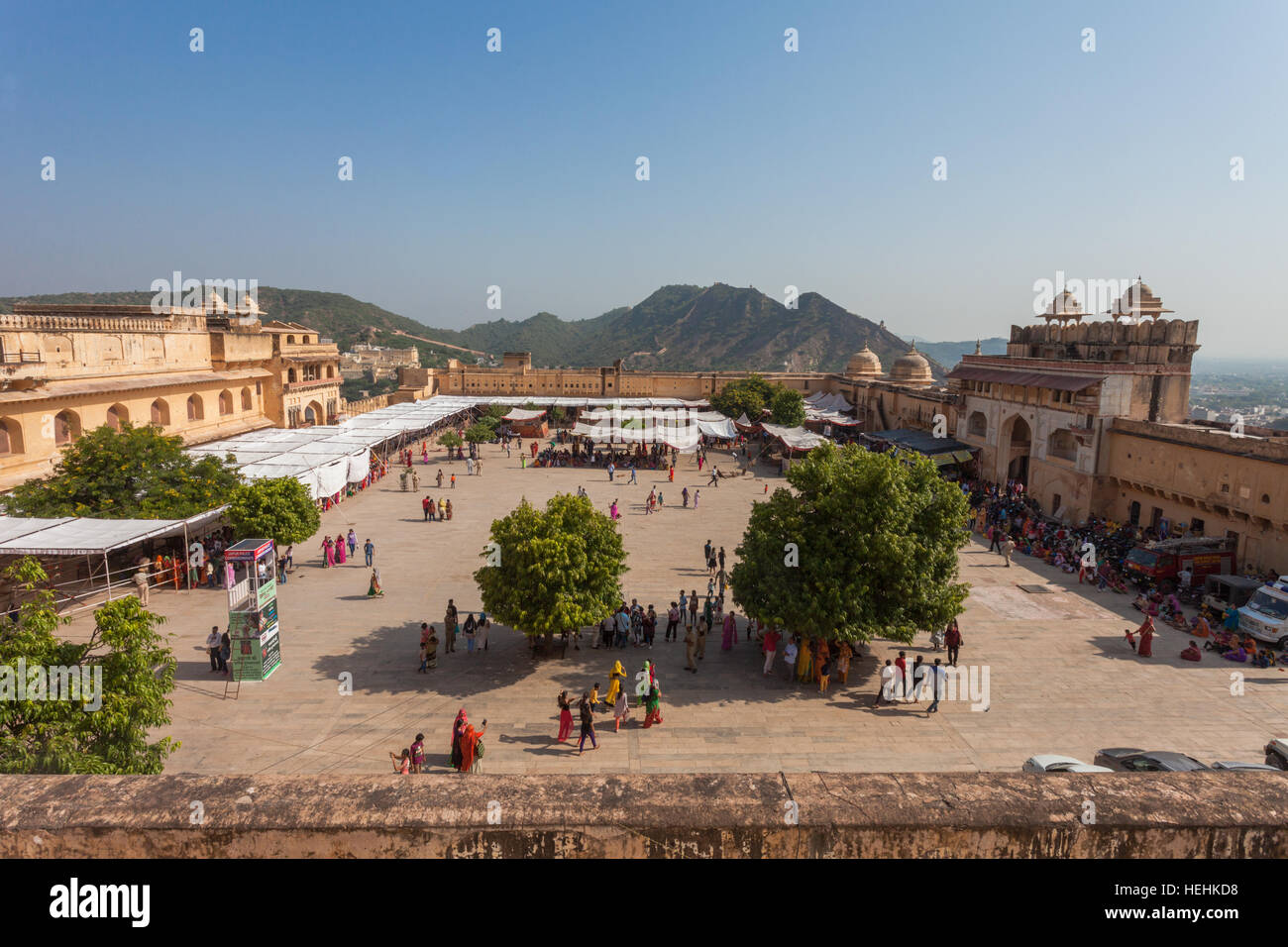 Courtyard of amber fort rajasthan india hi-res stock photography and ...