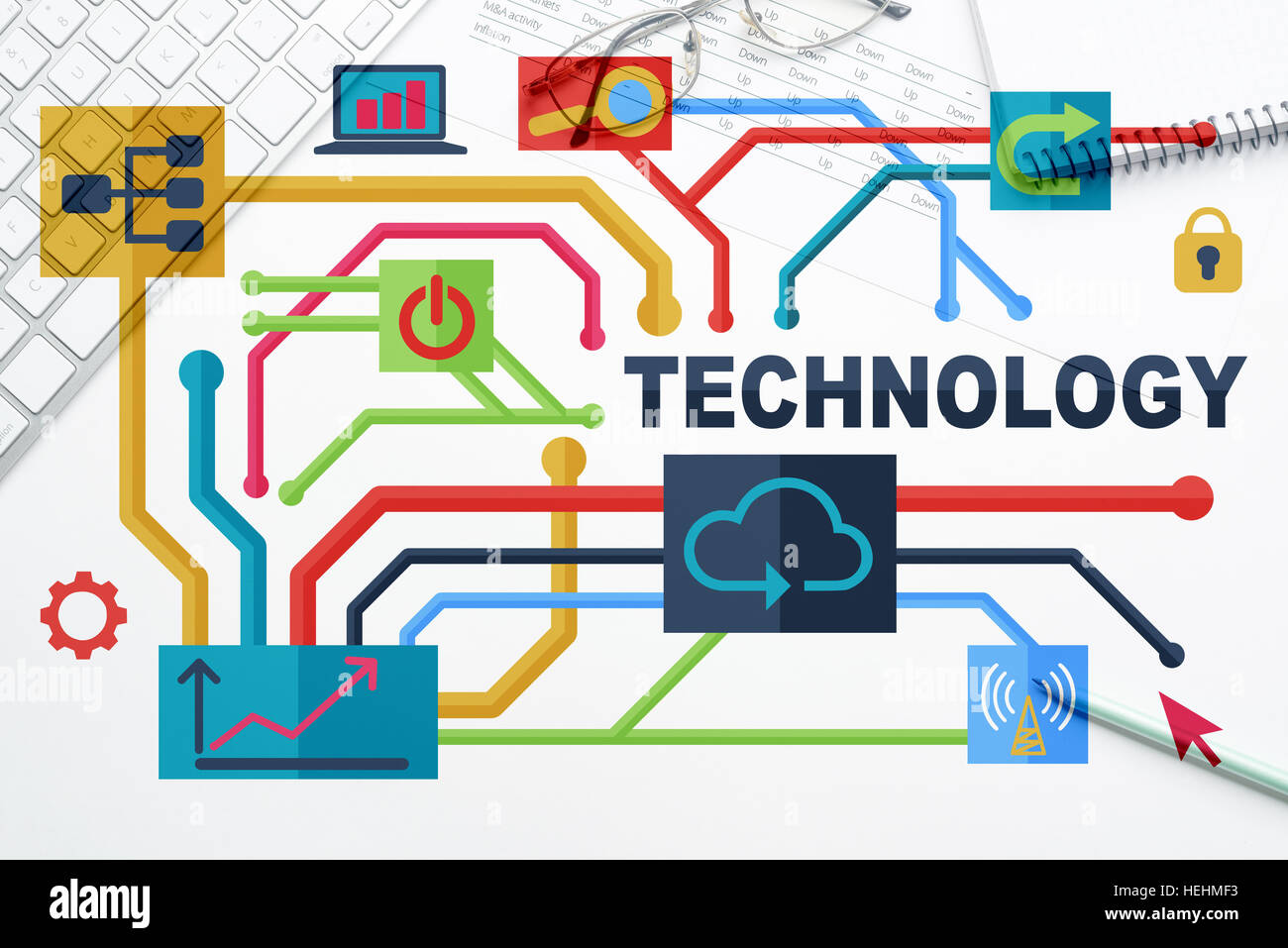 Network media background Stock Photo - Alamy