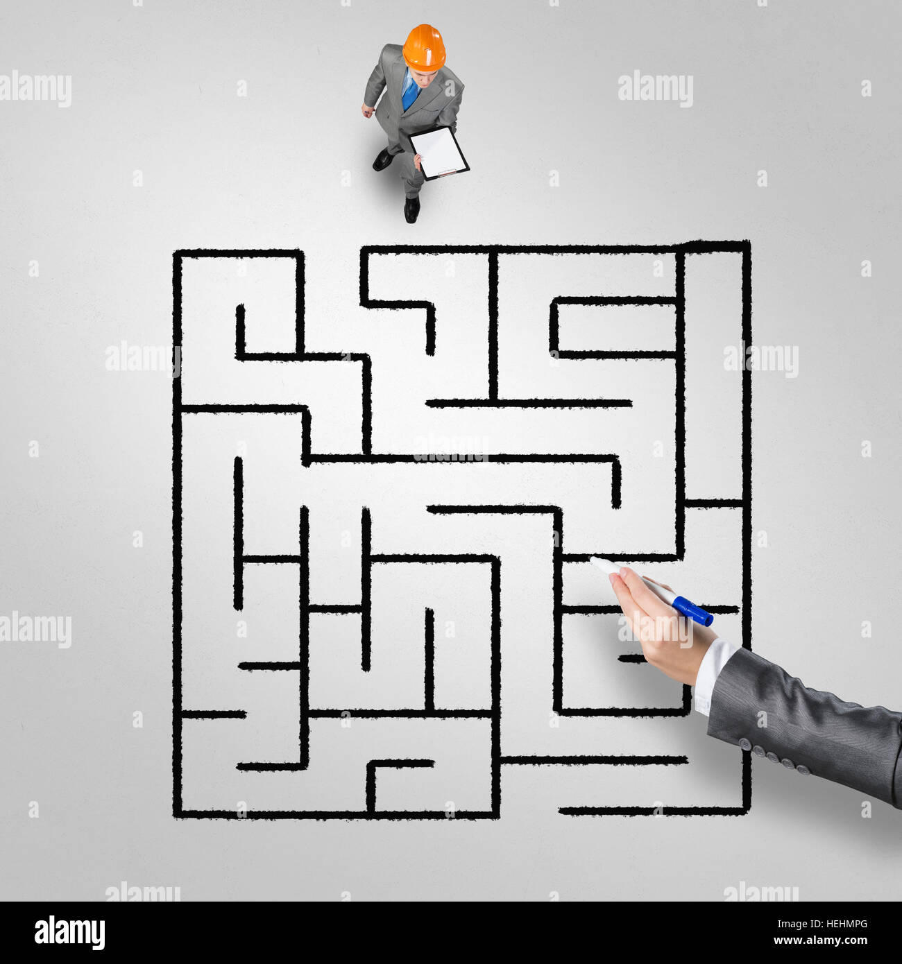 Finding right problem solution Stock Photo - Alamy