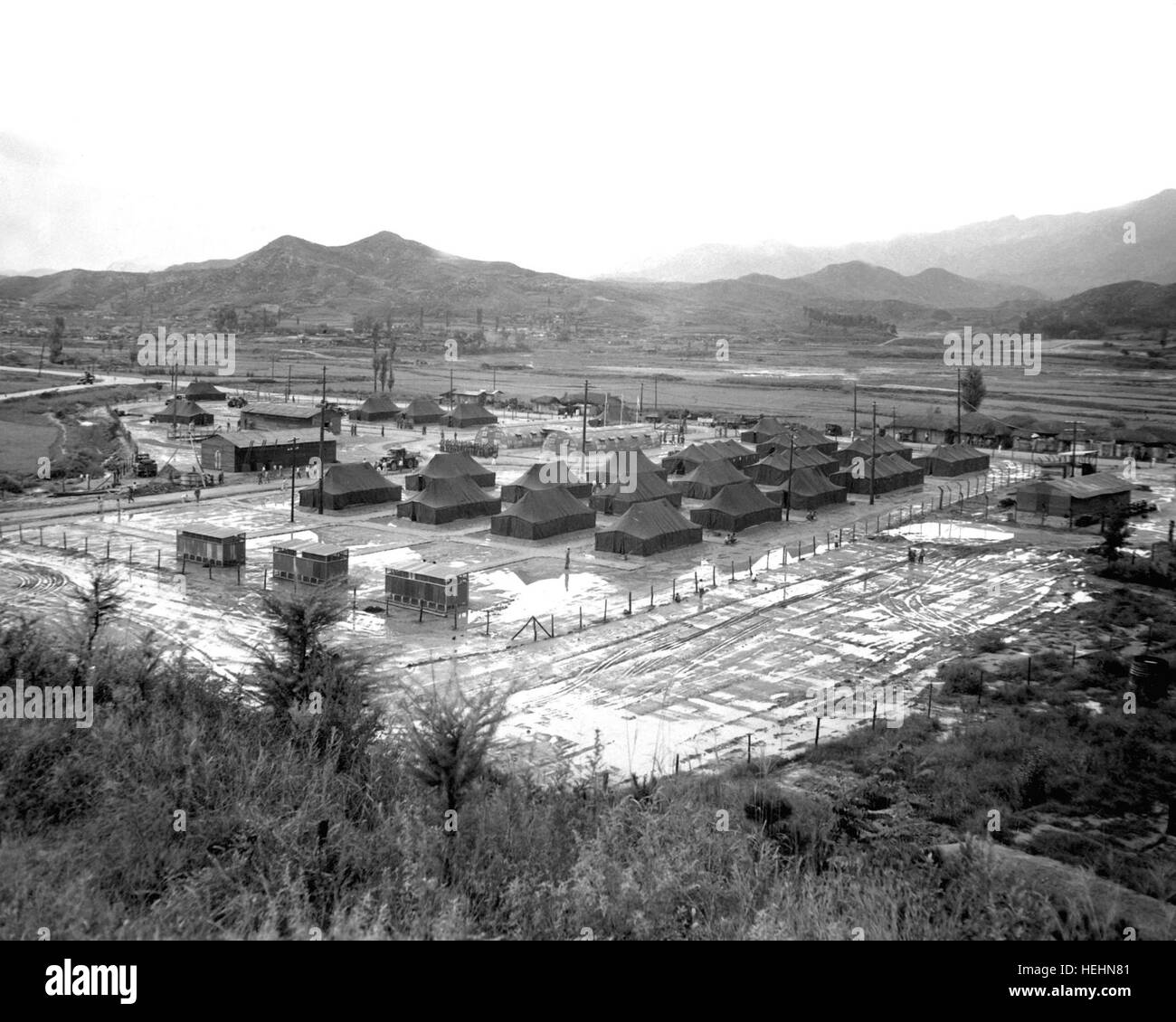 General view of the 3rd ROK Mobile Army Surgical Hospital, Wonju, Korea ...