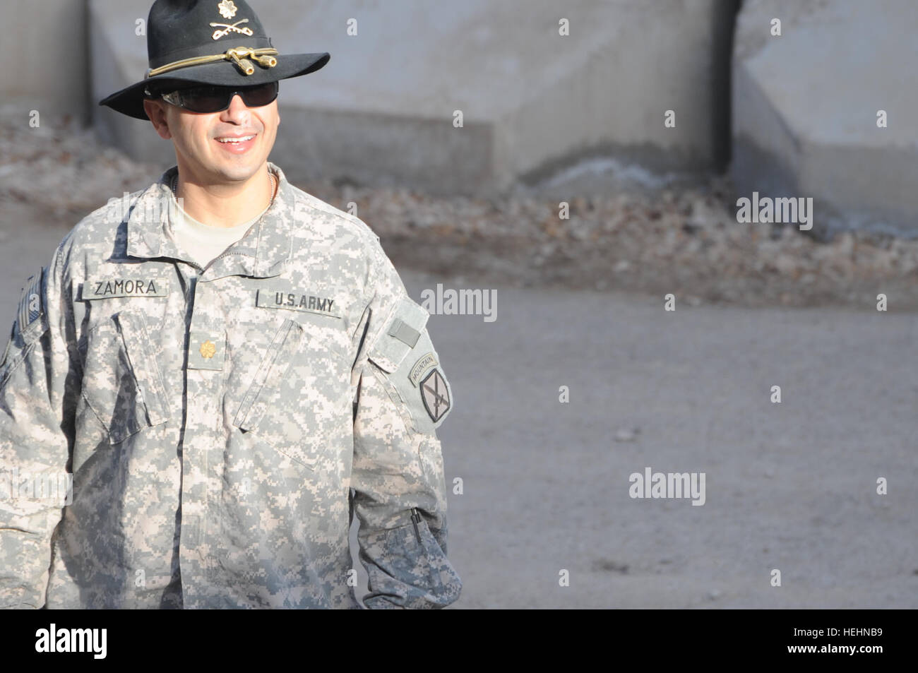U.S. Army Maj. Timothy Zamora of 3rd Squadron, 89th Cavalry 4th Brigade ...