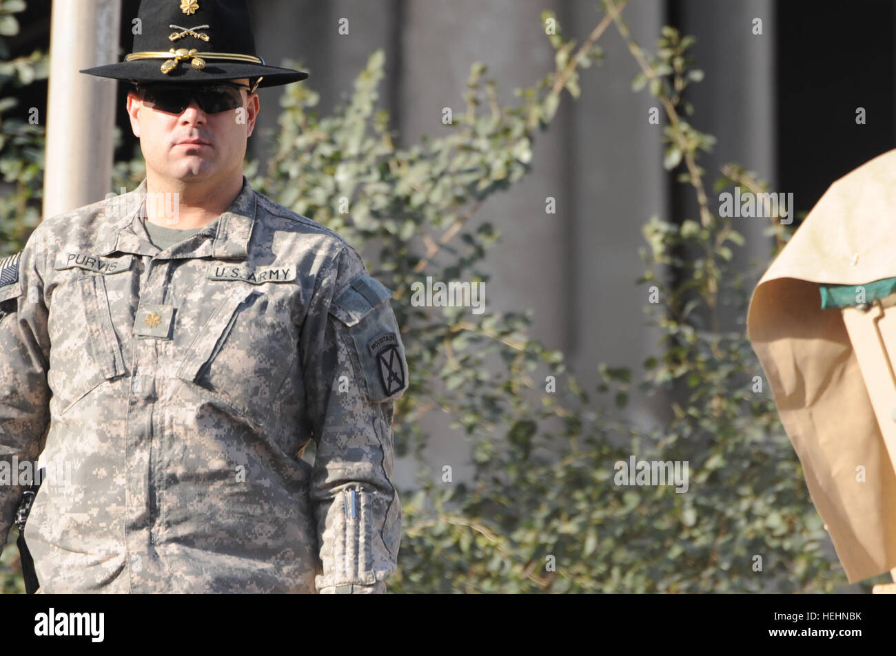 U.S. Army Maj. Joseph Purvis of 3rd Squadron, 89th Cavalry 4th Brigade ...