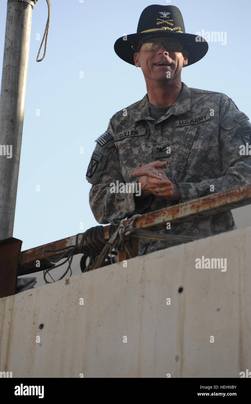 U.S. Army Col. Craig Collier, commander of 3rd Squadron, 89th Cavalry ...