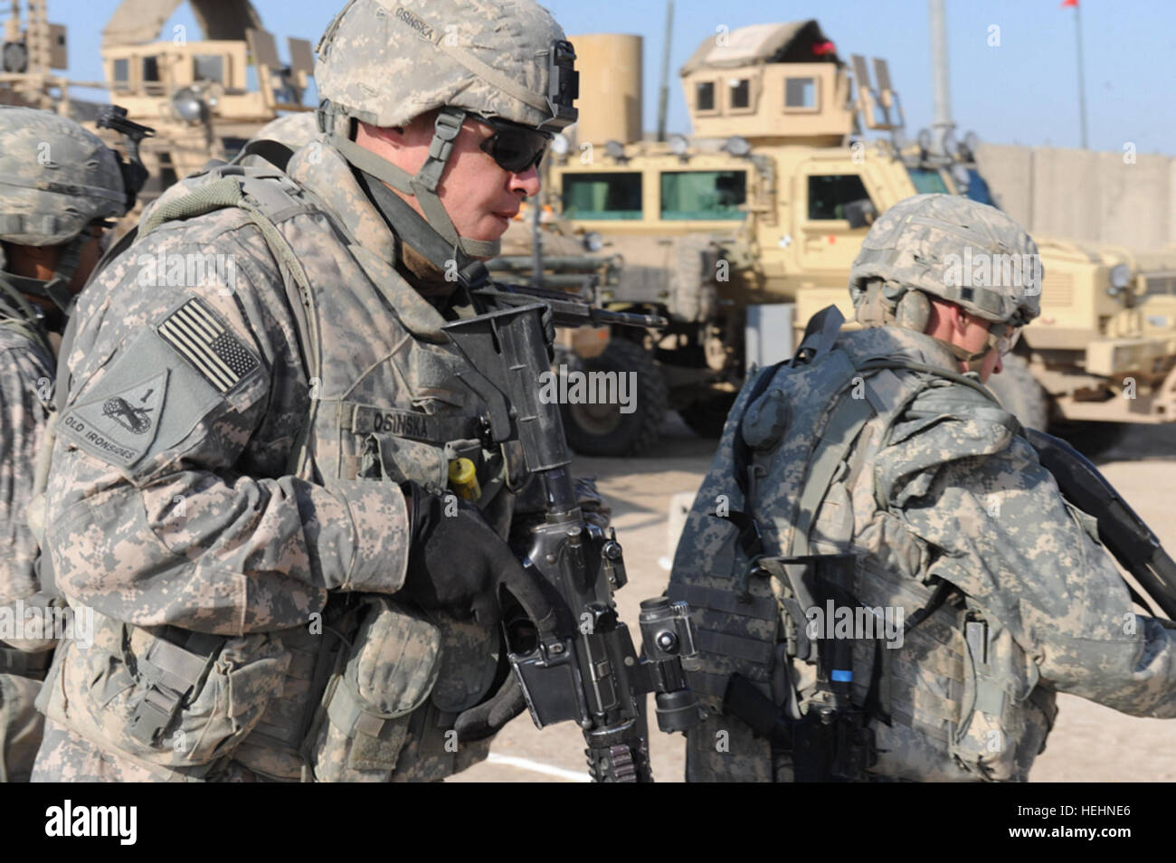 U.S. Army Pvt. Thomas Osinksa, of Hollywood, Fla., from 40th Engineer ...