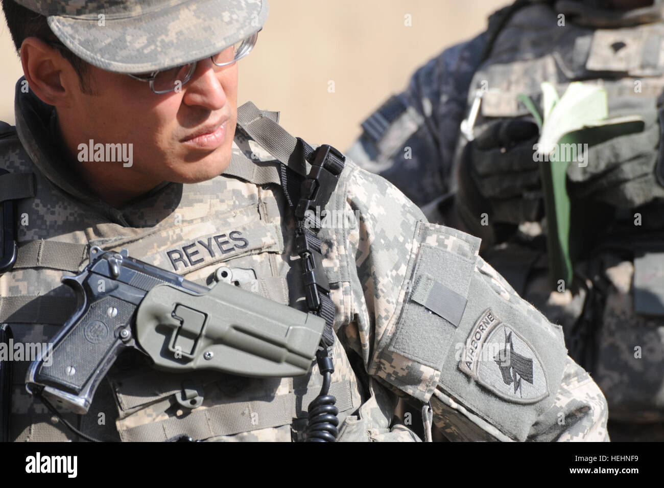 U.S. Army Spc. Richard Reyes from La Puente, Calif., of 315th ...