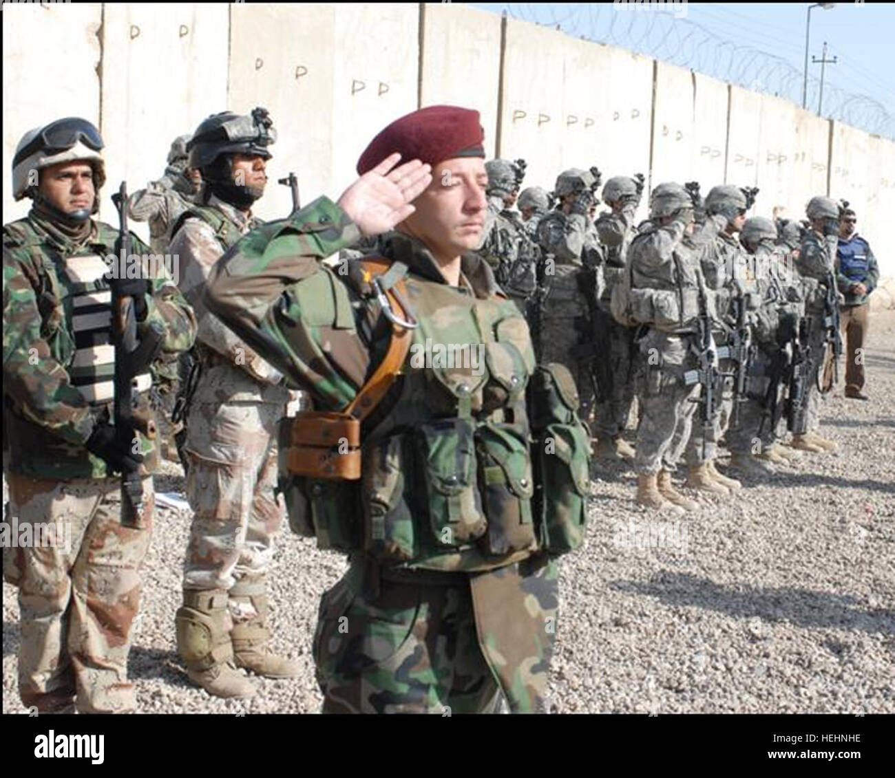 An Iraqi Soldier from the 2nd Battalion, 22nd Brigade, 6th Iraqi Army ...
