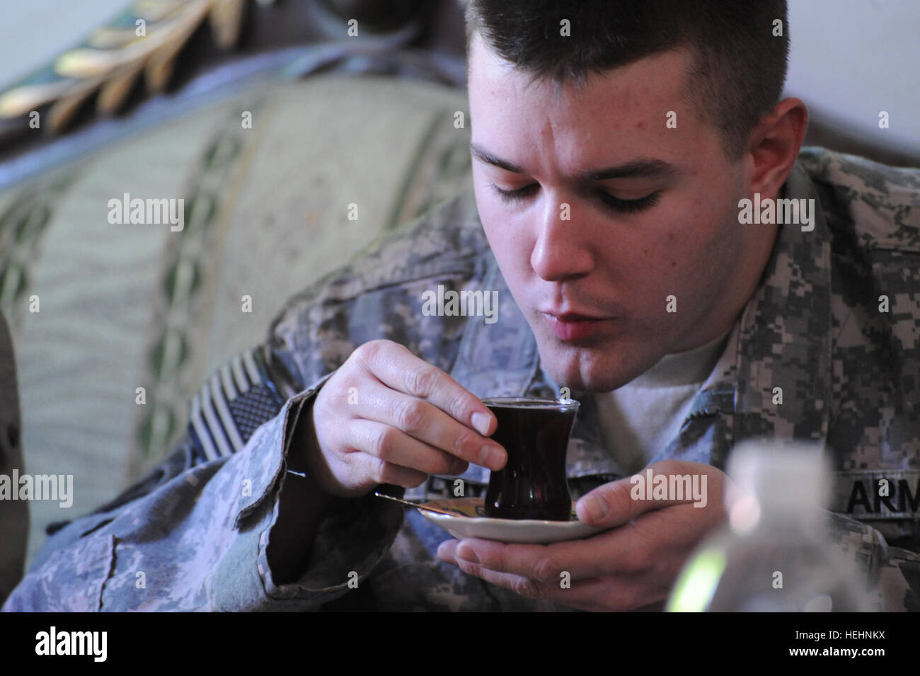 U.S. Army Spc. Joshua Lowery from Senoia, Ga., of 982nd Combat Camera ...