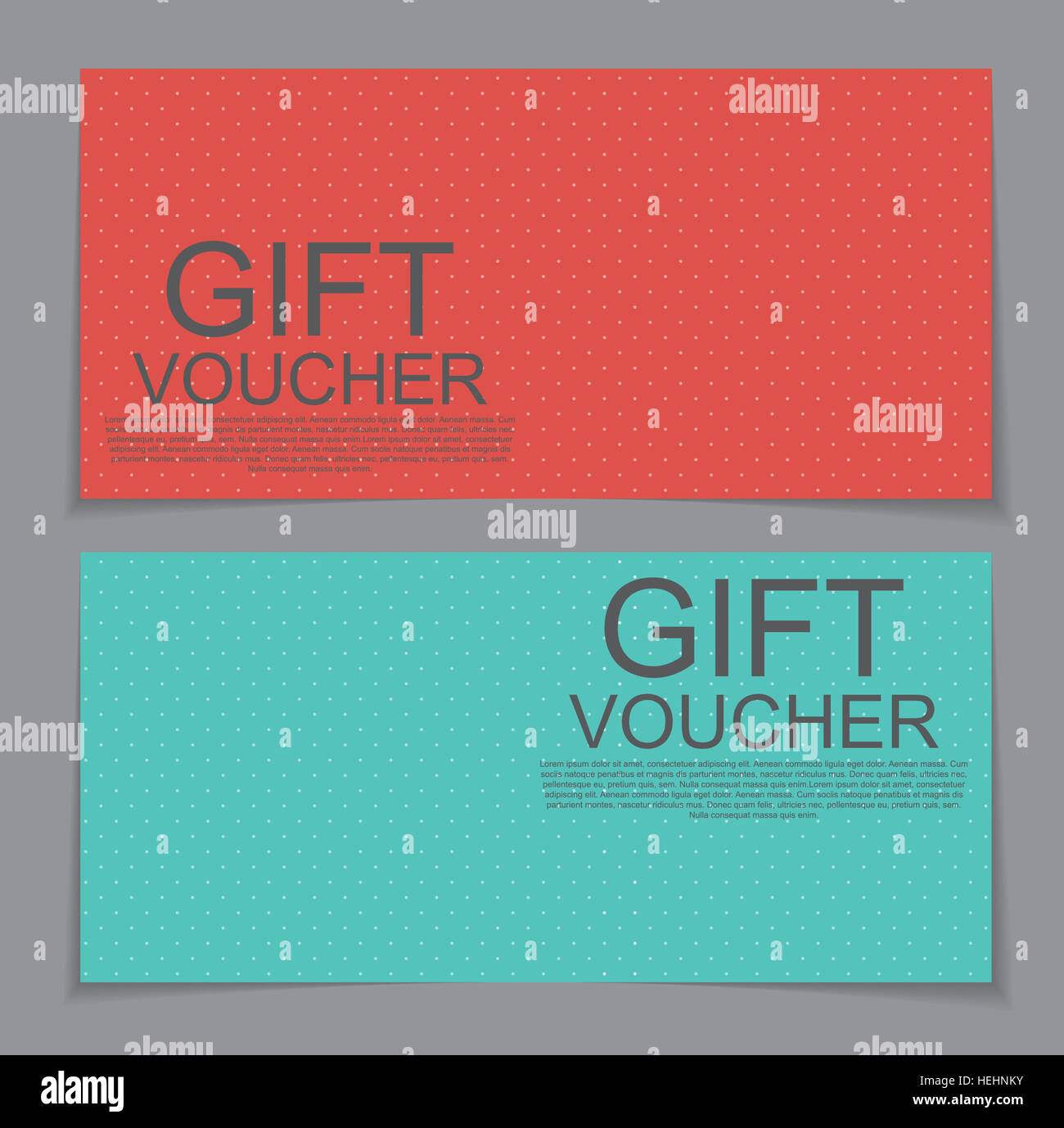Gift Voucher Template with abstract background. Vector Illustrat Stock ...