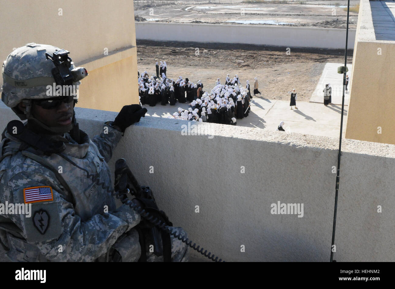 U.S. Army Pfc. Mike Stith from 1st Battalion, 14th Infantry, 2nd ...