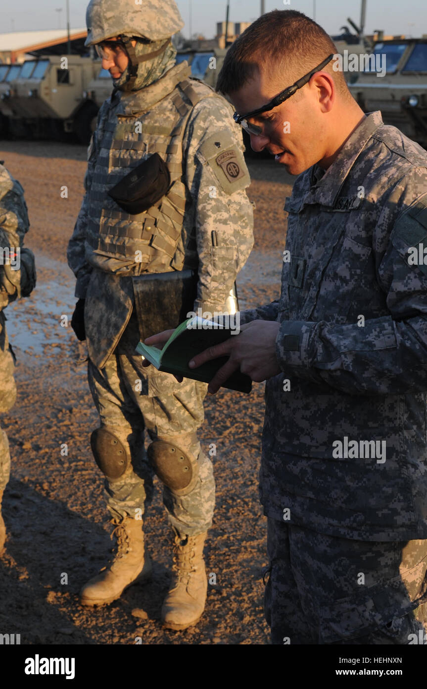 U.S. Army 1st Lt. Aaron Bender (right) of F Company, 2nd Battalion ...