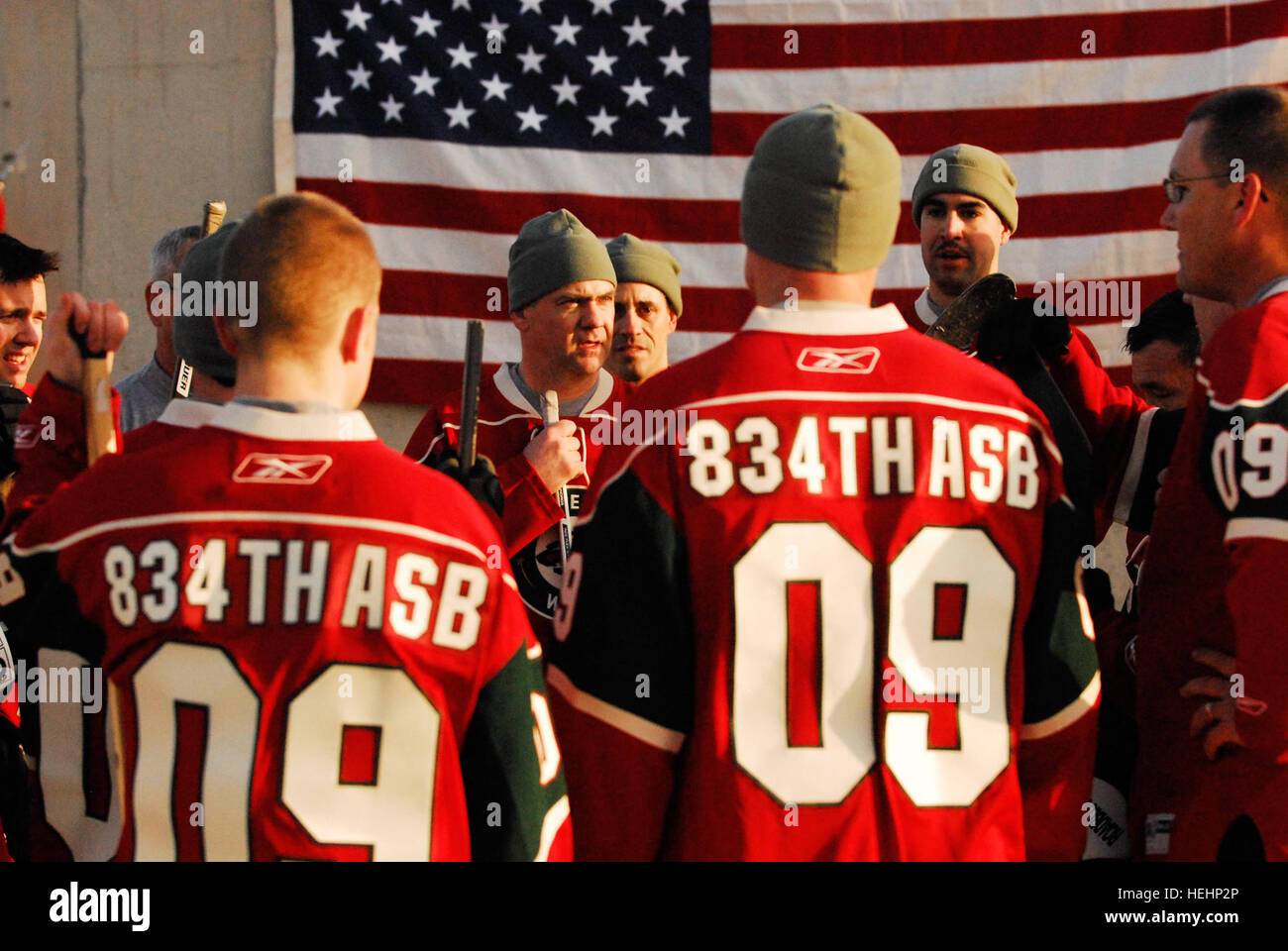 834 Aviation Support Battalion "Skaters” head coach Lt. Col. Eric Waage ...