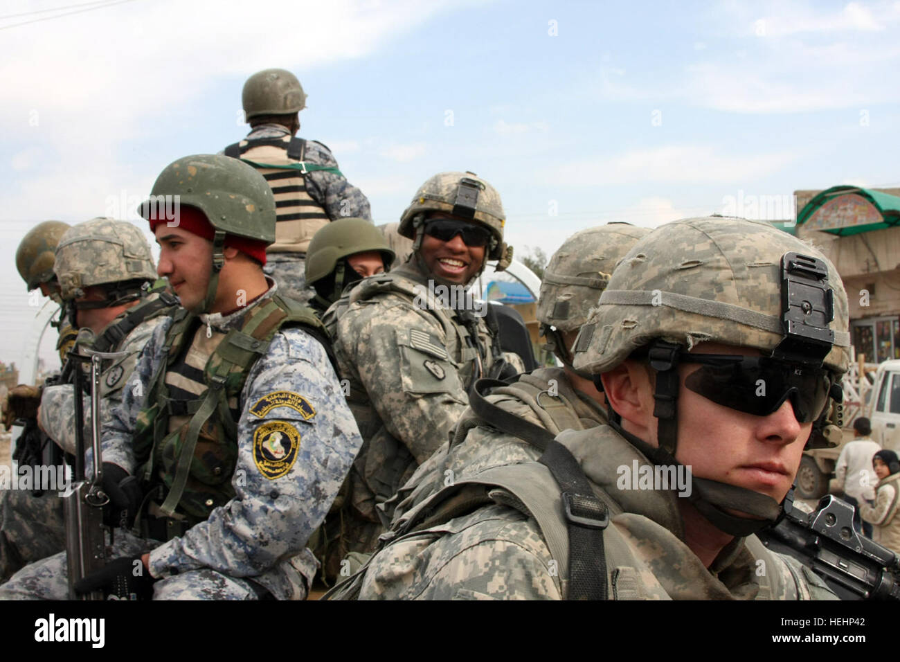 Pfc. Keagan Mooring (front), of Portland, Texas, and Staff Sgt. Alaster ...
