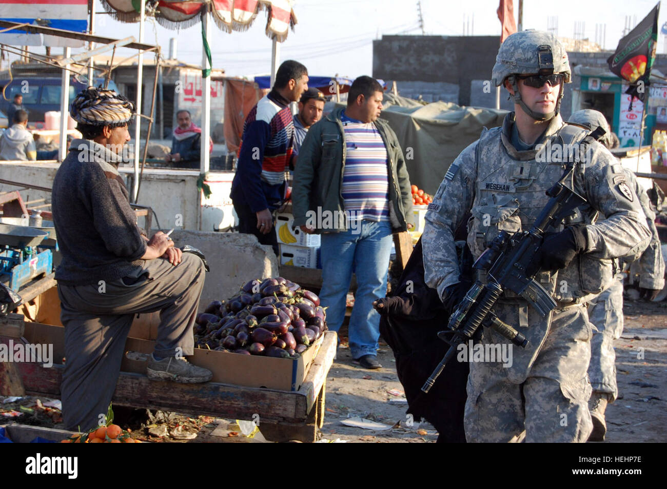 1st Lt. Erik Wiesehan, of Canby, Ore., maintains security during Brig ...