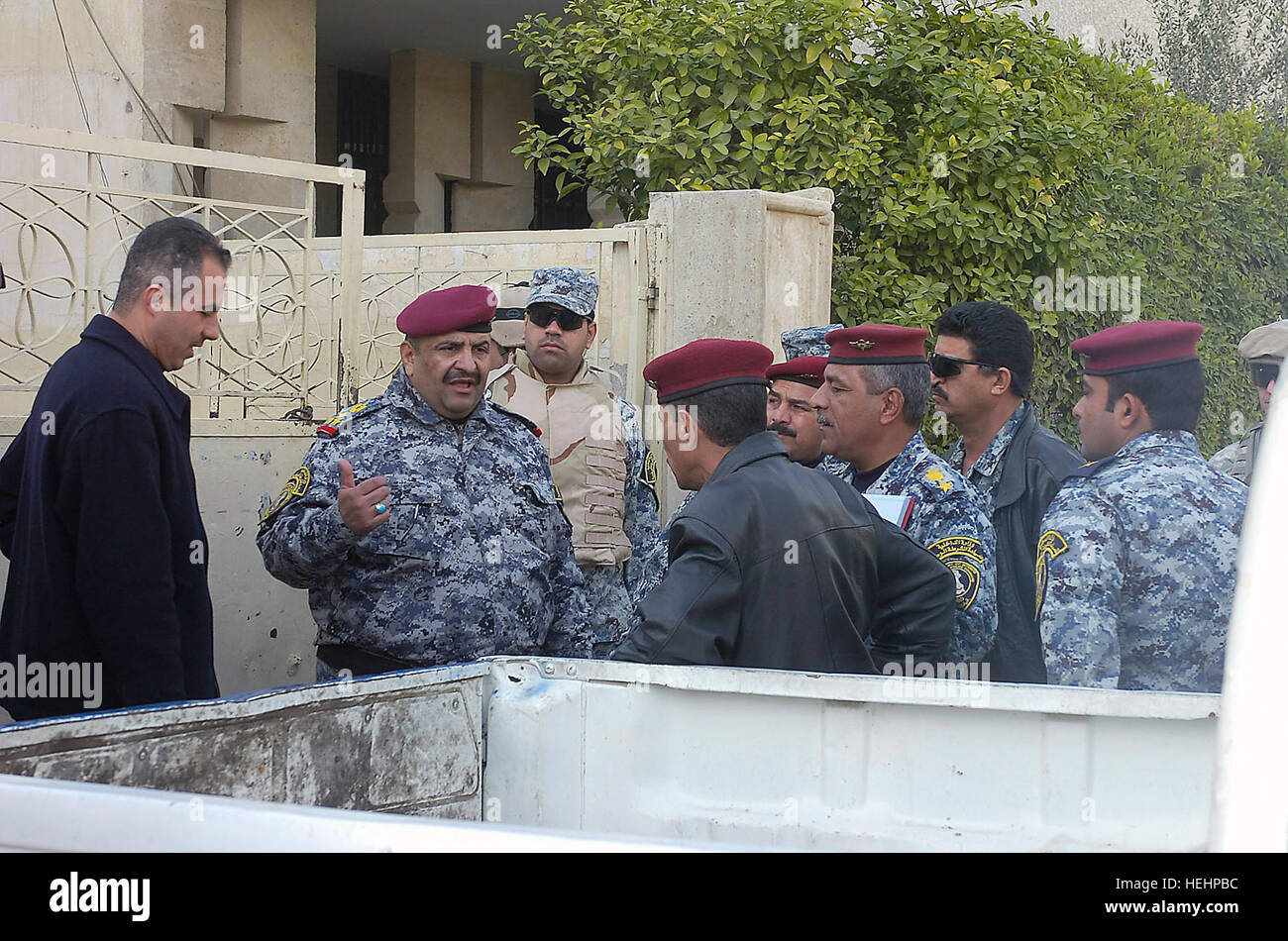 Iraqi Brig. Gen. Amer Khames Hameed, commander of the 1st Brigade, 1st ...