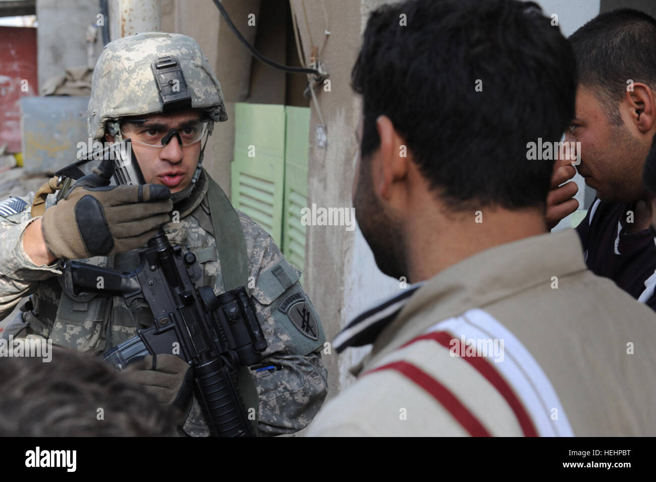 U.S. Army Staff Sgt. James Cabrera of 3rd Platoon, Company B, 1st ...
