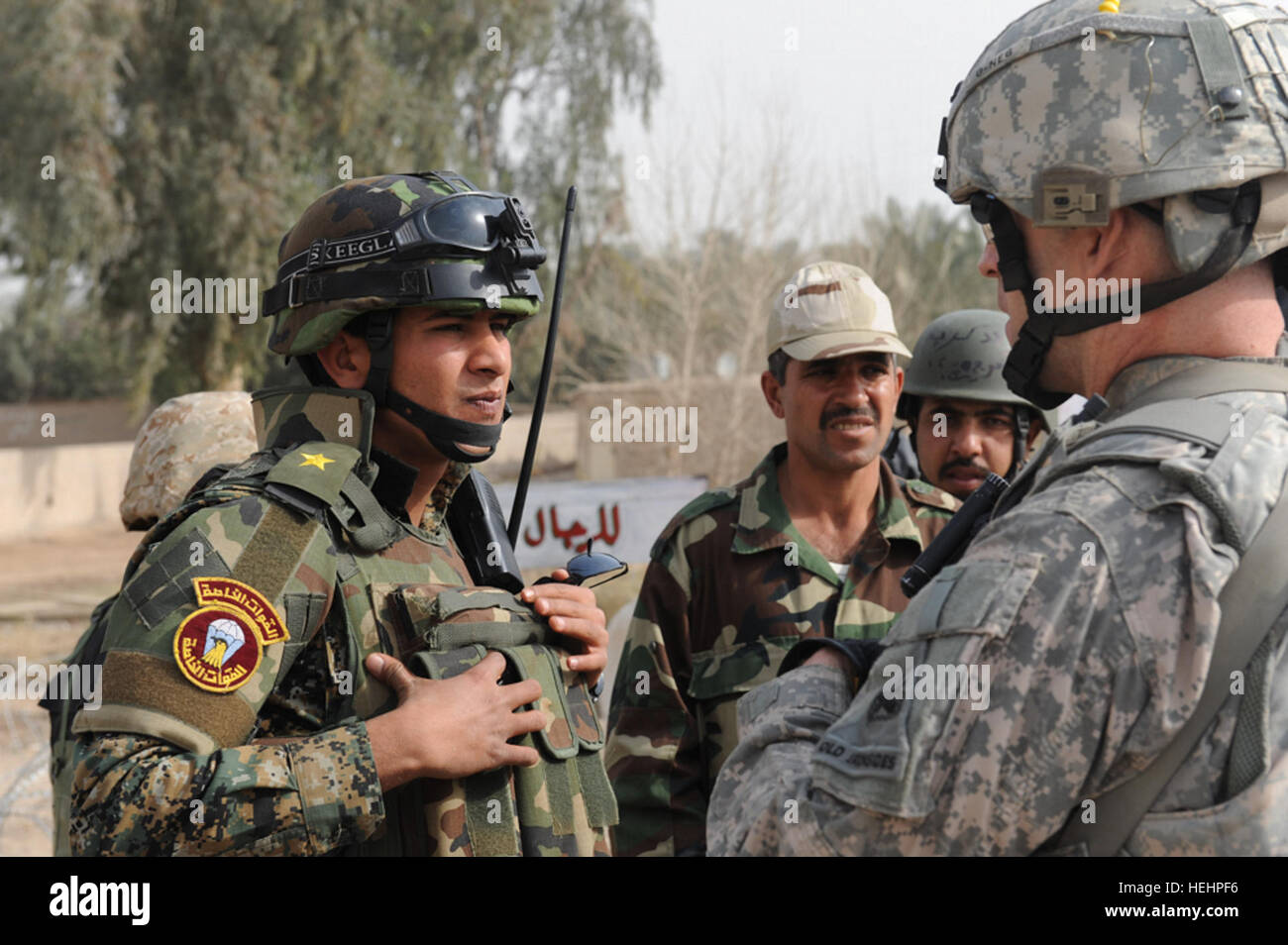 U.S. Army Col. Pat White, commander of 2nd Brigade Combat Team, 1st ...