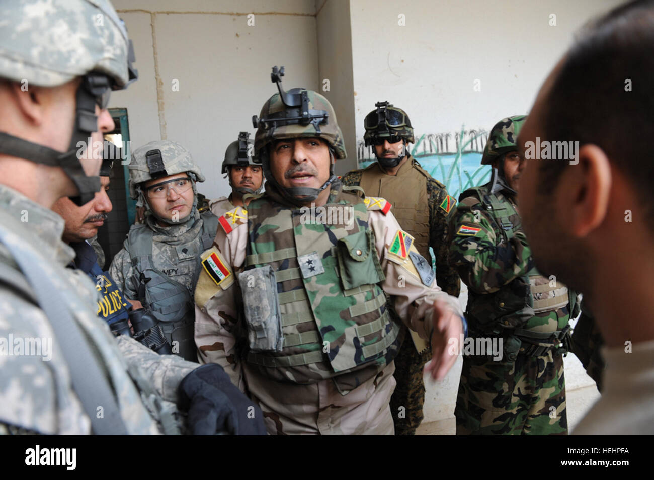 U.S. Army Col. Pat White, commander of 2nd Brigade Combat Team, 1st ...
