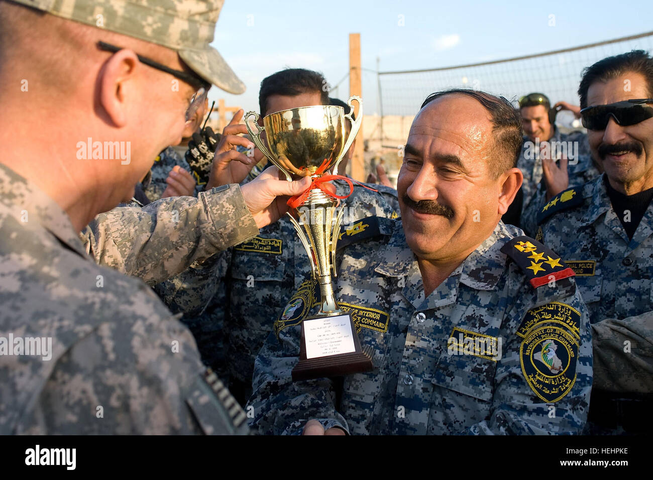 Col. Ted Martin, commander of the 1st Brigade Combat Team, 4th Infantry ...