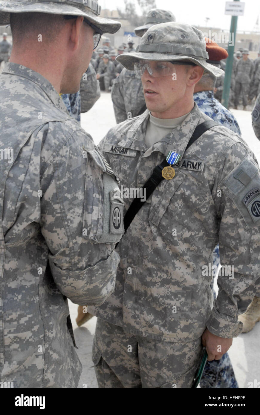 Lt. Col. Hugh Bair, commander of the 1st Battalion, 505th Parachute ...