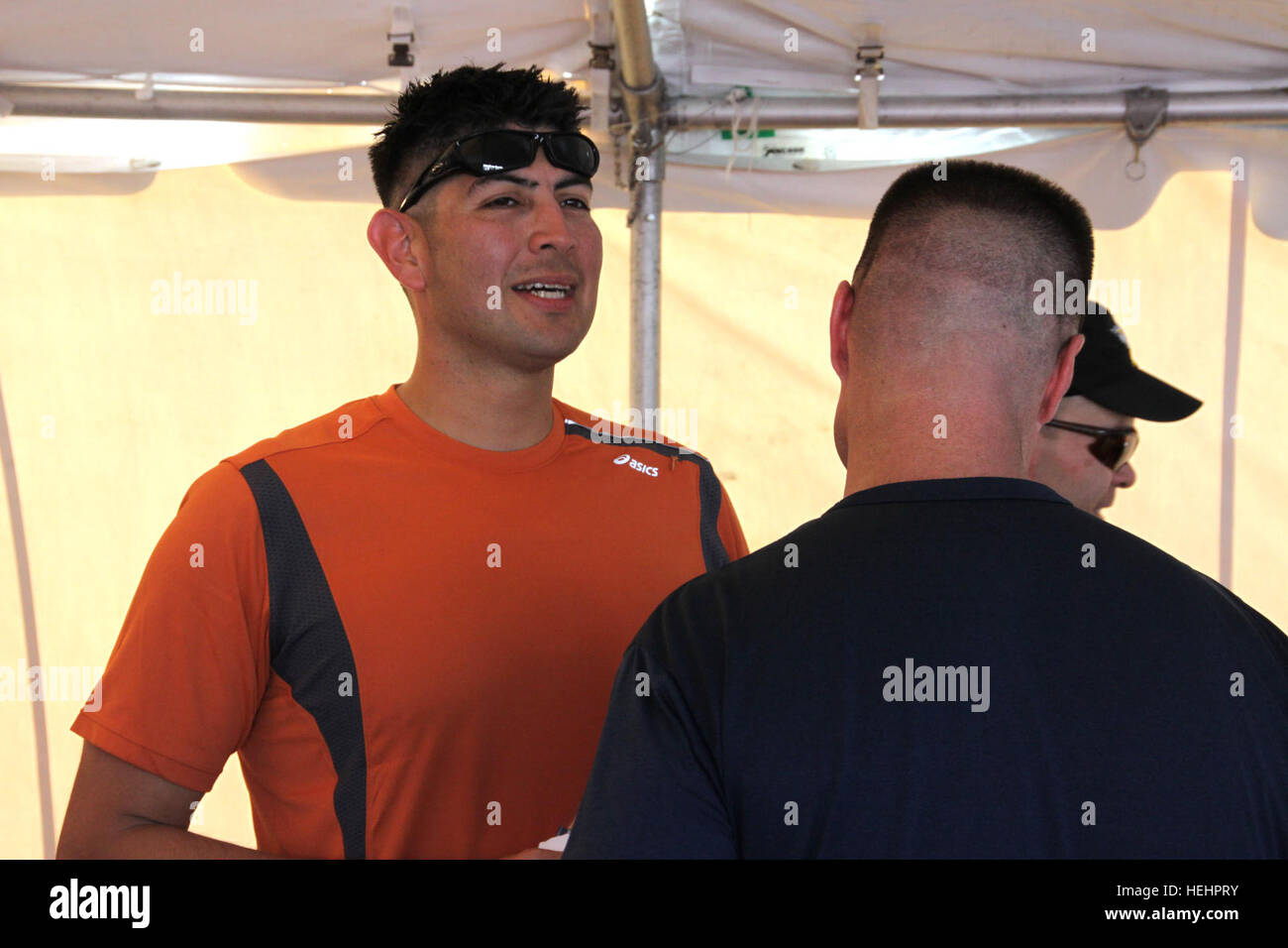 US Army 53082 Cpt. Orlando Cobos expresses his satisfaction after ...