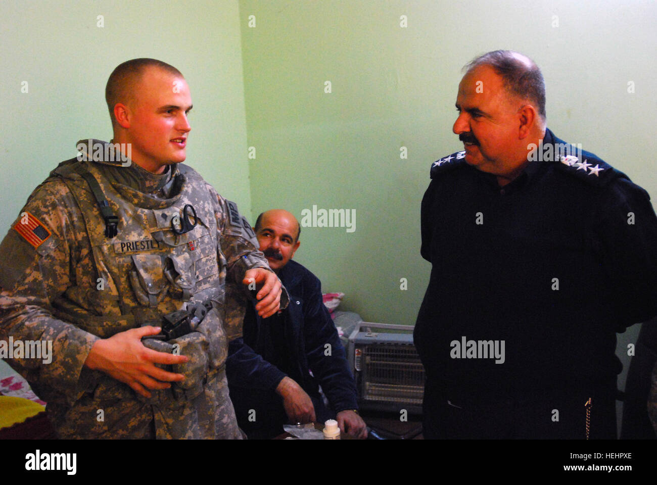 U.S. Military Police from the 772nd Military Police Company deliver and ...