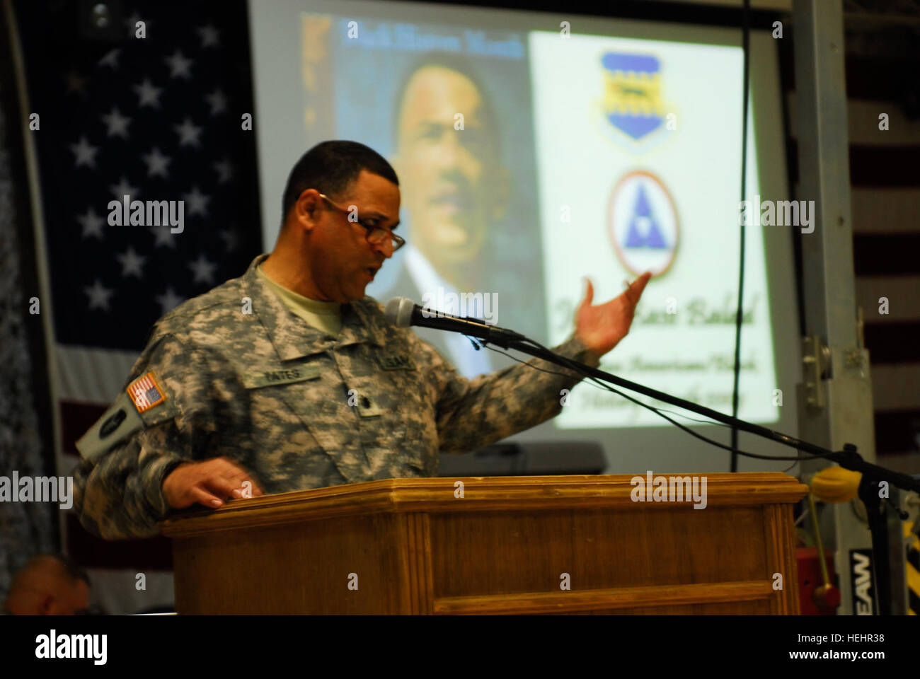 Lt. Col. James-Michael Yates, Task Force 34 Equal Opportunity Officer ...