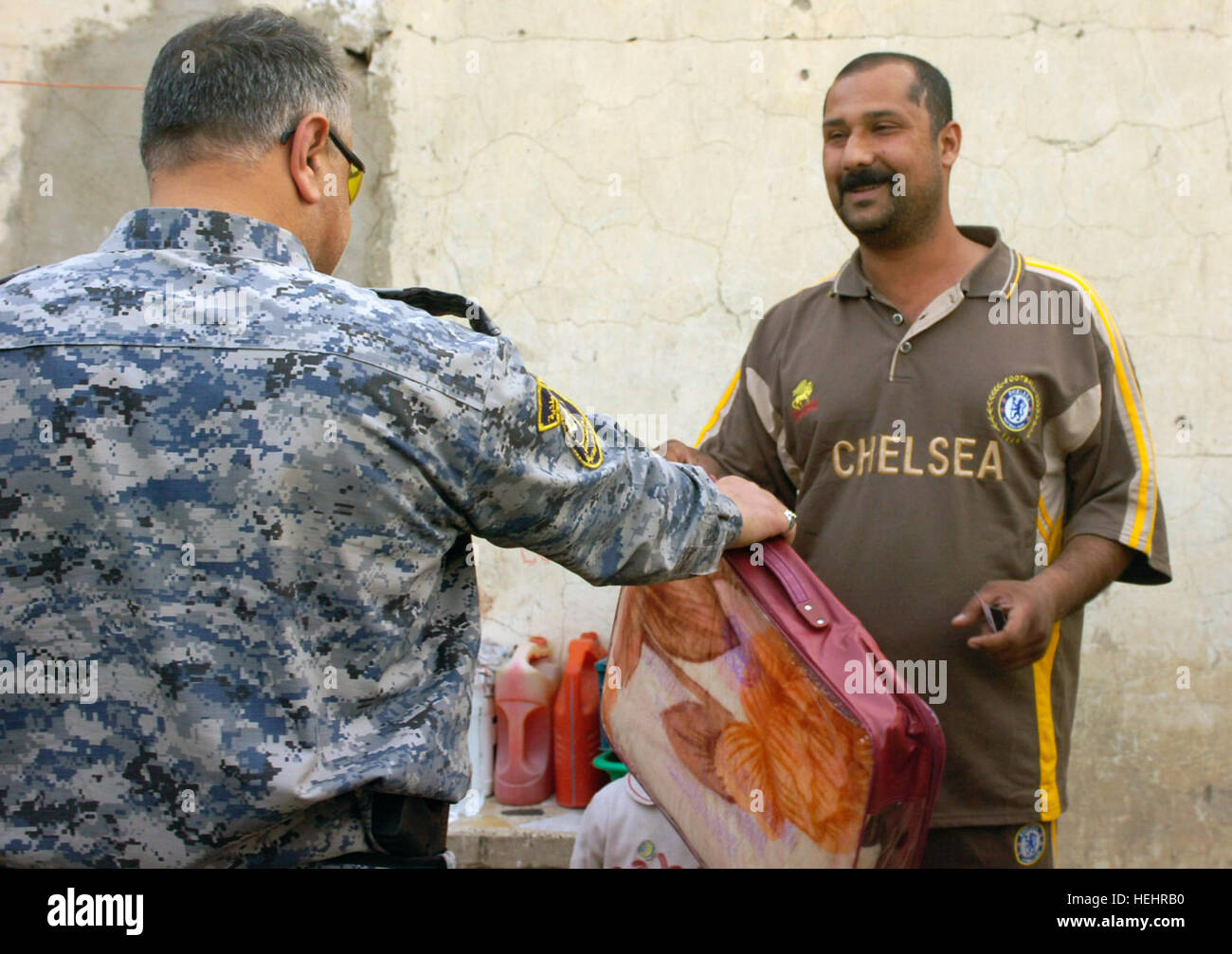 Iraqi Col. Rassoul, commander of the 1st Battalion, 8th National Police ...