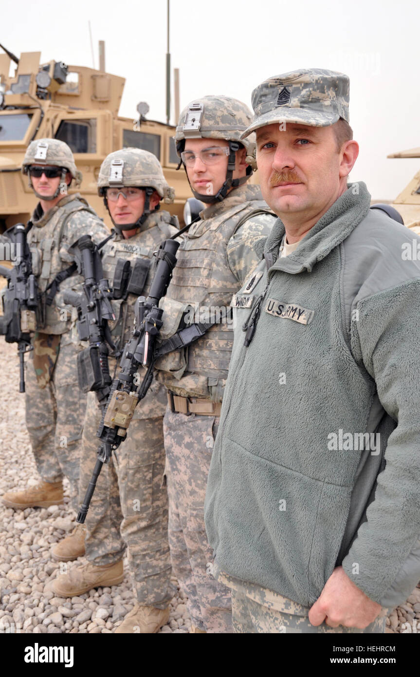Army Command Sgt. Maj. David Windham of the Washington National Guard’s ...