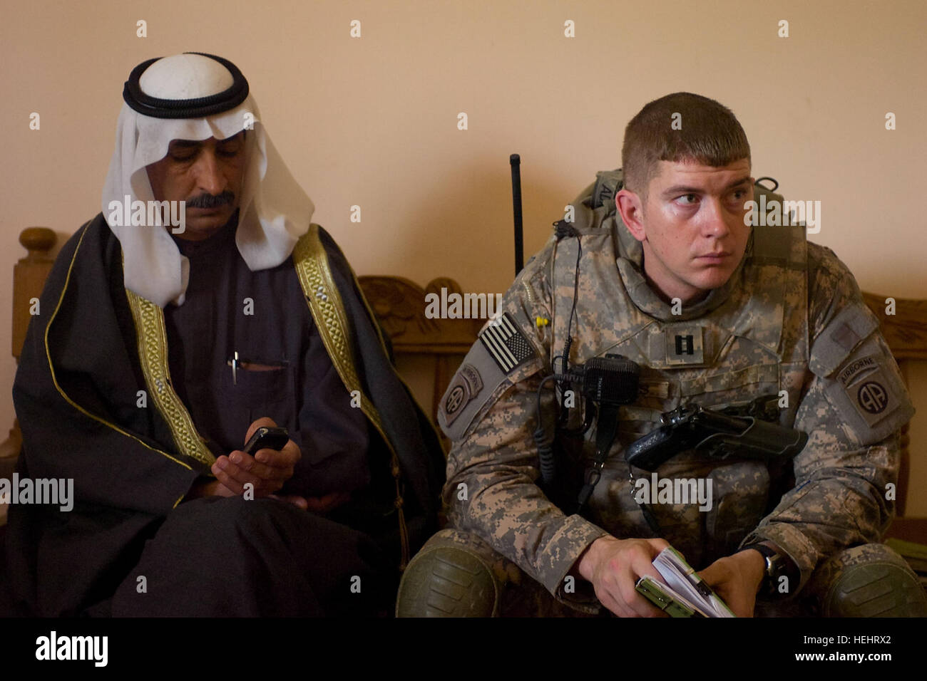 U.S. Army Capt. Bruce Adams, a fire support officer from Hope Mills, N ...