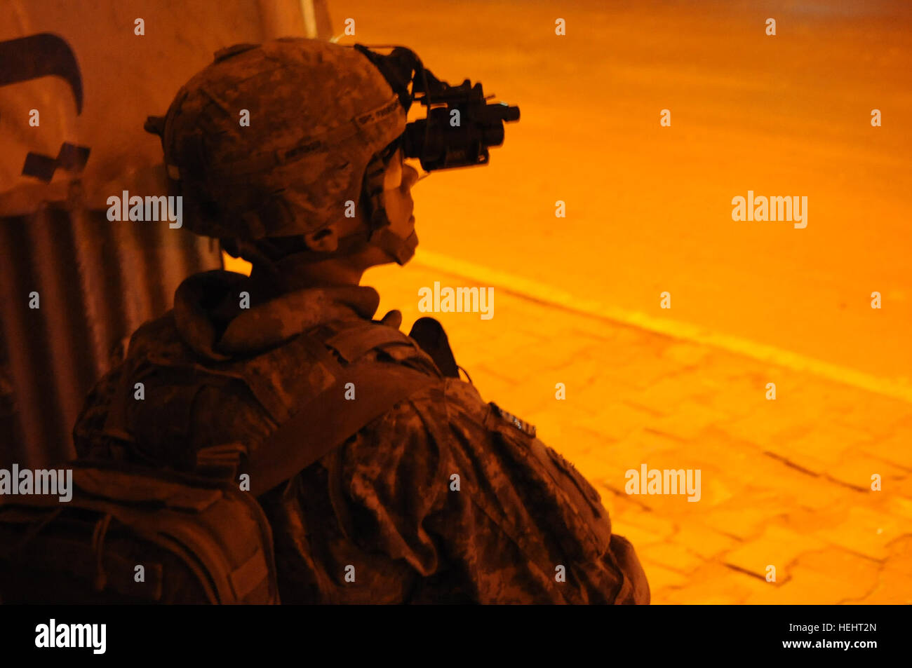 U.S. Army Spc. Jeffrey Frerichs of Able Battery, 1st Battalion, 319th ...